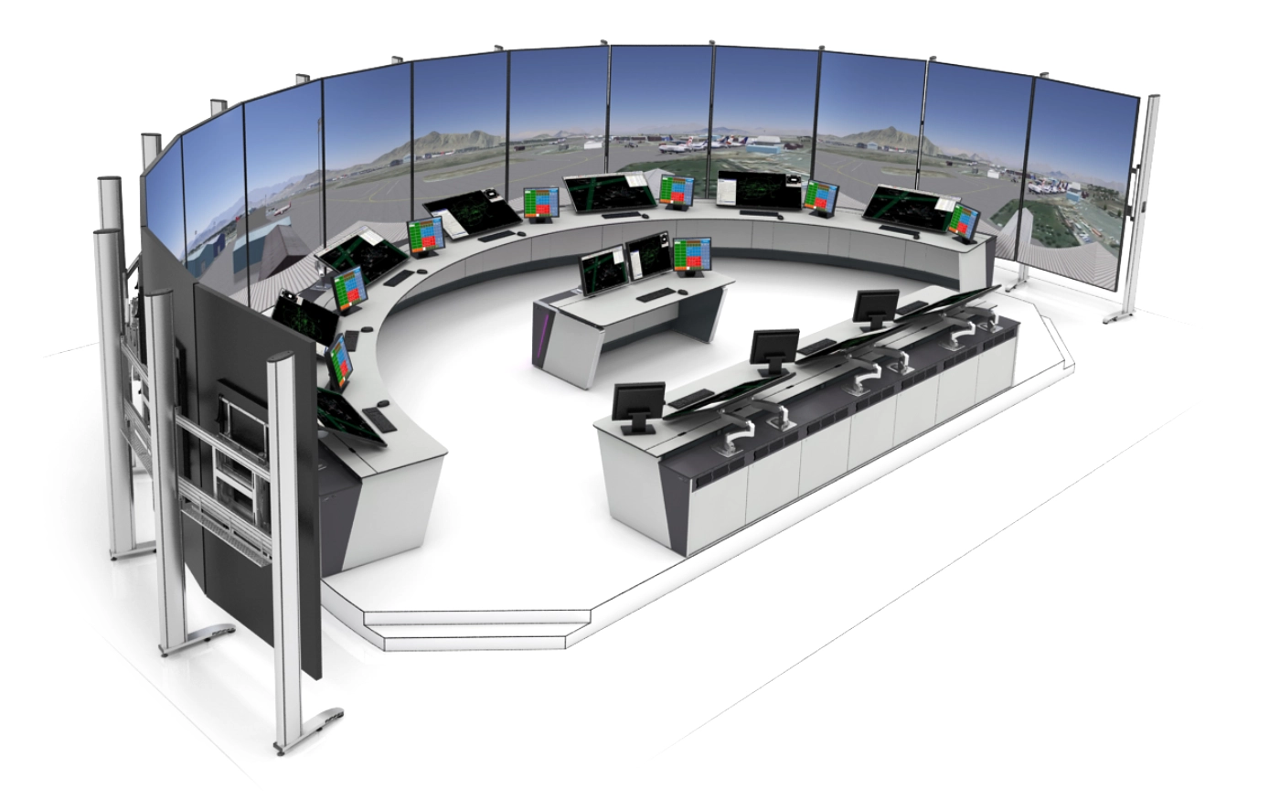 Tower Sim Display 360 | ATC Training & Simulation System | LundHalsey